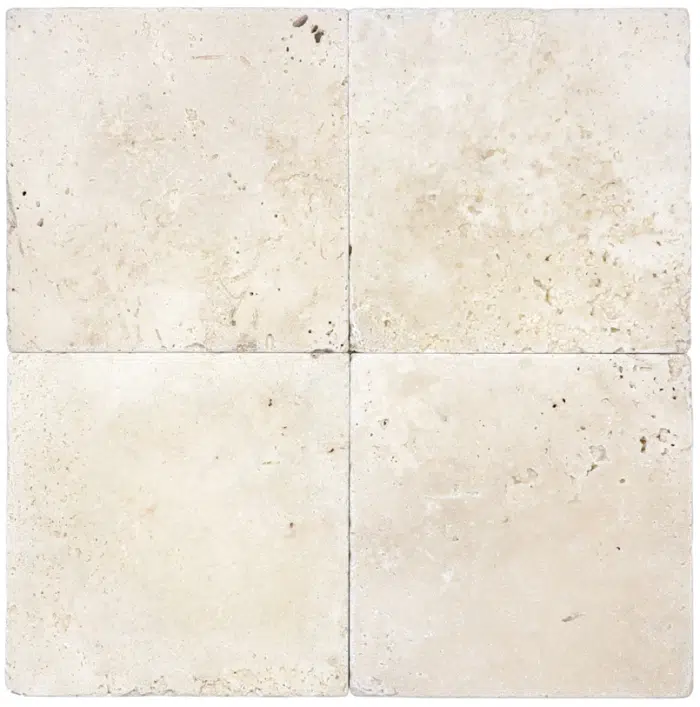 Buy Ivory Travertine Tile 6x6 backsplash per BOX - Pyramids Tile & Stone