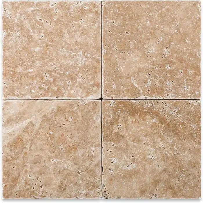 Buy Walnut Travertine Tile 6x6 inch Backsplash [BOX] - Pyramids Tile ...