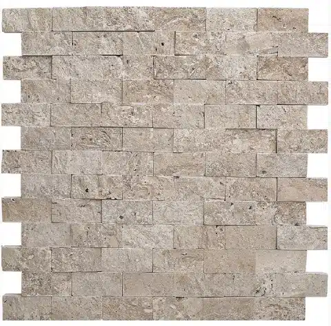 Split-face 1x2 Noche Travertine - Per Box - Pyramids Tile & Stone